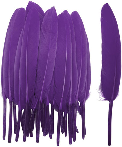 Purple Goose Feathers 50pieces for DIY Crafts Costume and Decoration ...
