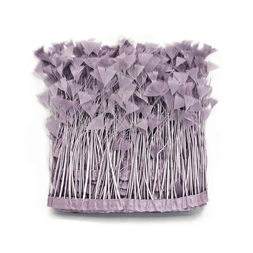10Yards Dirty Purple Goose Stripped Feather 10-13cm Wide for DIY Crafts ...