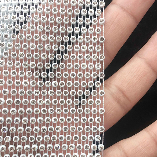 Rhinestone White Mesh Net Stretchable Crystal Net for DIY Crafts ...