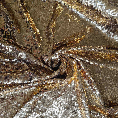 Light Gold Sequins Fabric 150cm Width Glitter Fabric for Sewing Wedding ...