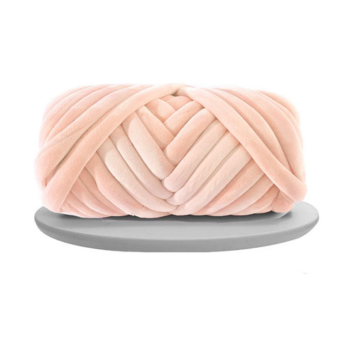 Light Peach Chunky Yarn 1KG Soft Fleece Yarn 40Yards In Length for DIY ...