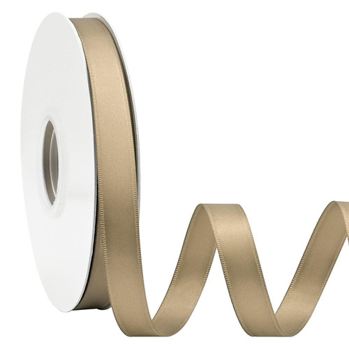 Champagne Gold High Quality 100 Yards 1/2"inch Wide Double Faced Satin ...