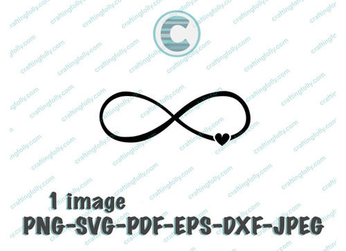 Infinity, Symbol, Heart, PNG, SVG | Crafting Folly