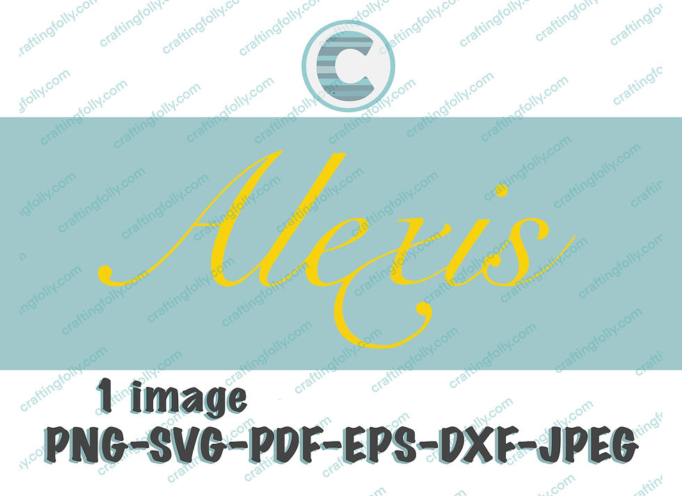 Calligraphy, Alexis name, SVG, PNG… | Crafting Folly