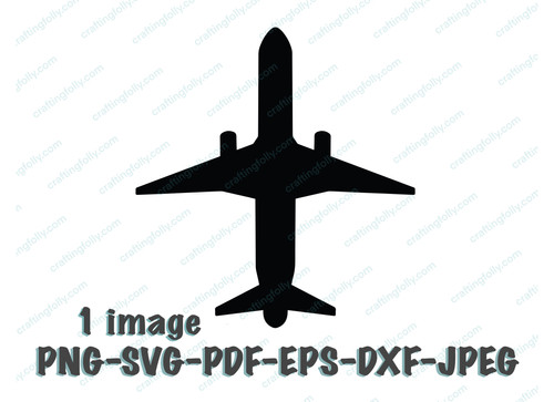 Airplane in flight, SVG | Crafting Folly
