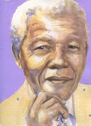 Nelson Mandela Portrait | Lynell Ingram