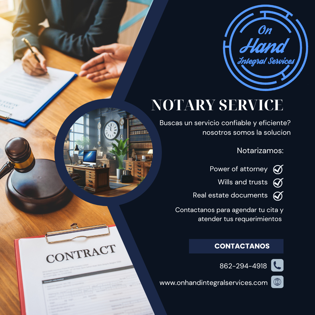 Notary Public | OnHandIntegralServic