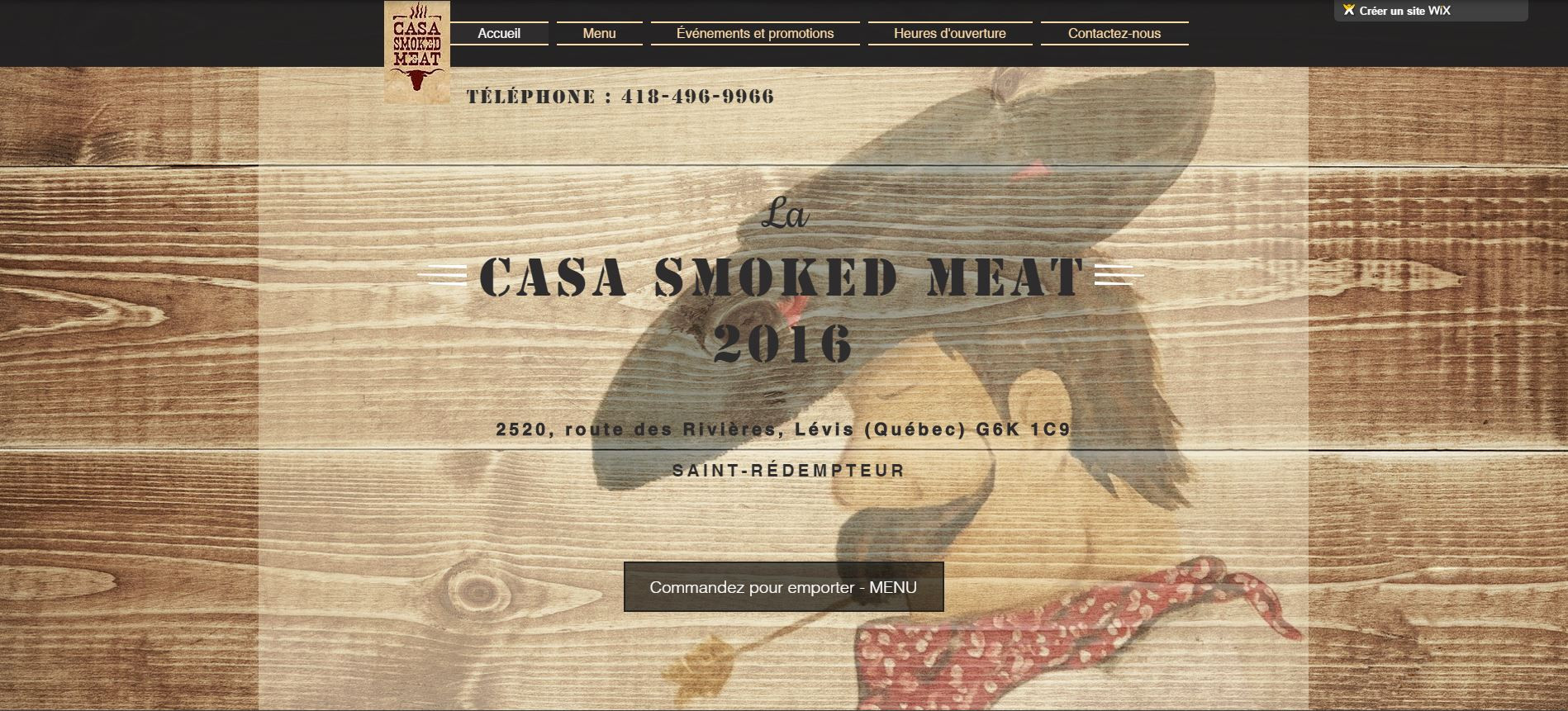 Restaurant Casa Smoked Meat - St-Rédempteur