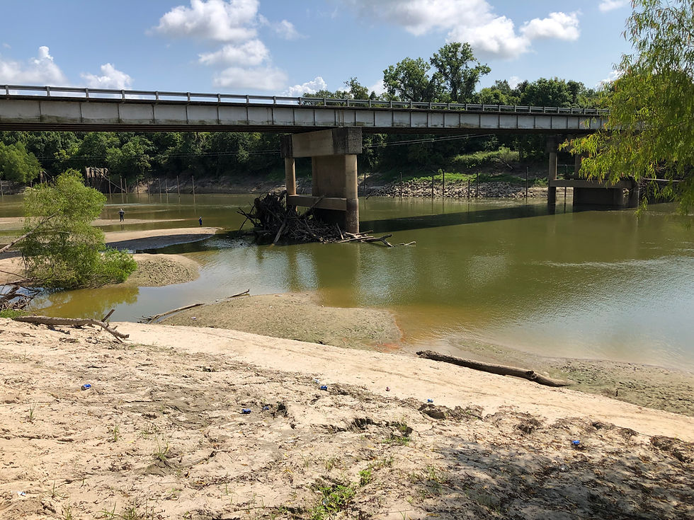 Trinity River Access Detail: The Cleveland 105 Bridge