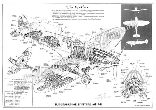 Supermarine Spitfire Mk VB | The Aeroplane Art Co