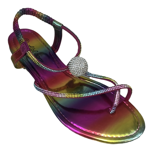 Womens Multi-coloured Diamond Sandals | jeffbains.com