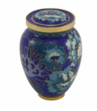 Blue Cremation Cloisonne (Keepsake) | Lasting Impressions Monuments