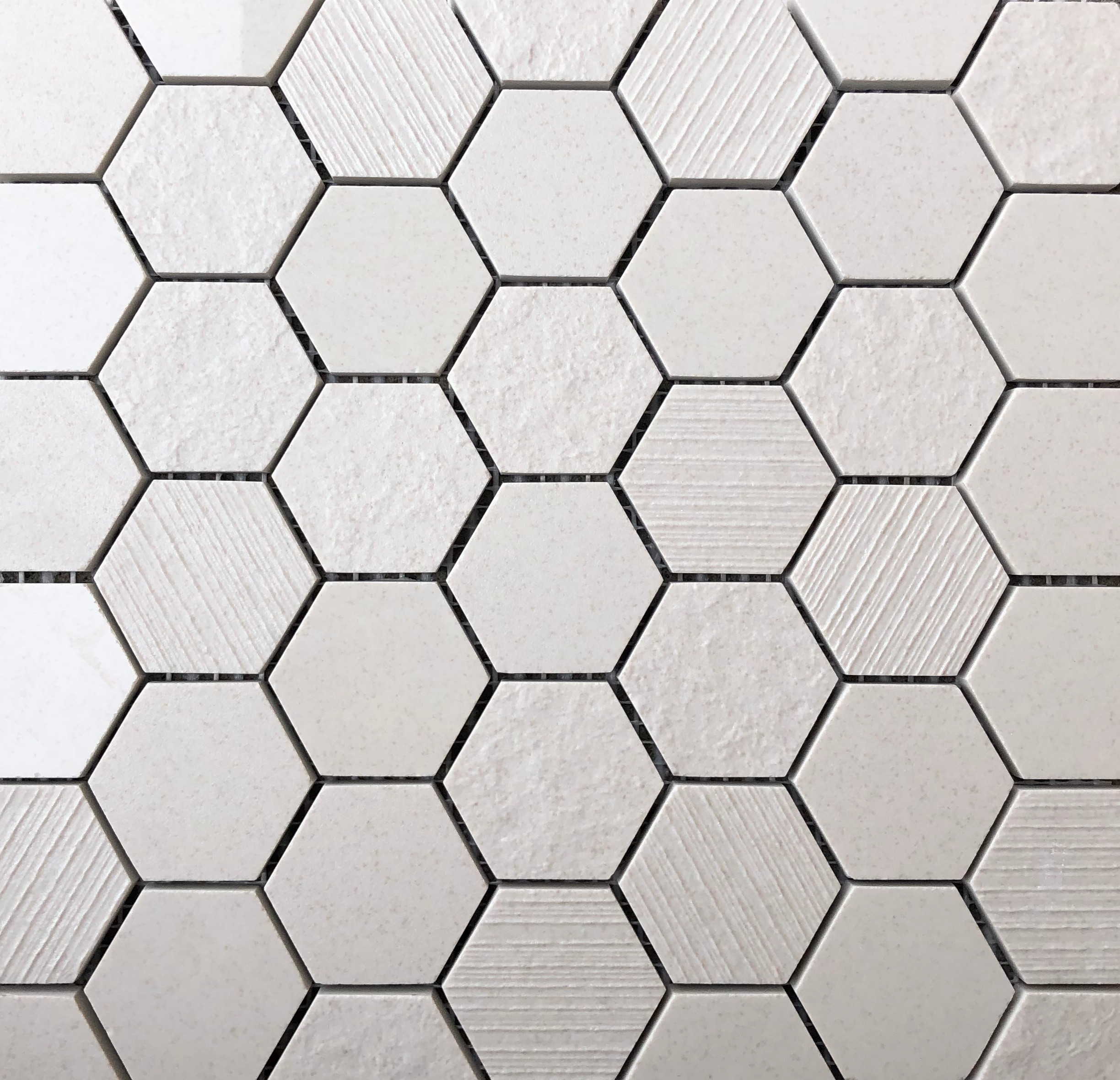 Neo Textures 2"x2" Hexagons Bianco