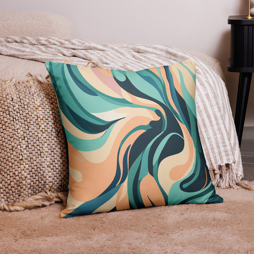 Summer Swirlscape Basic Pillow | Frances Artistry
