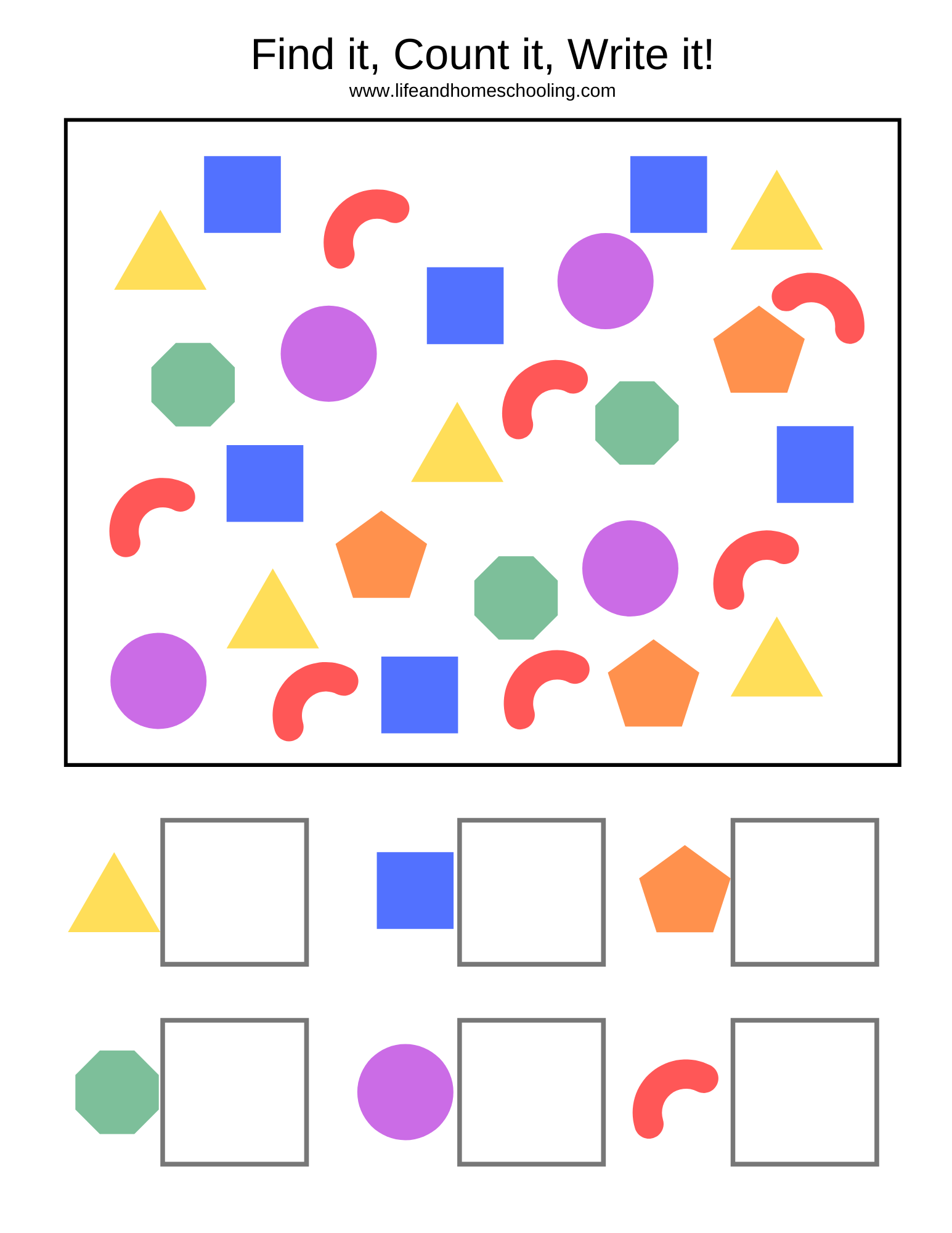 Preschool Counting Activity | Counting Worksheets