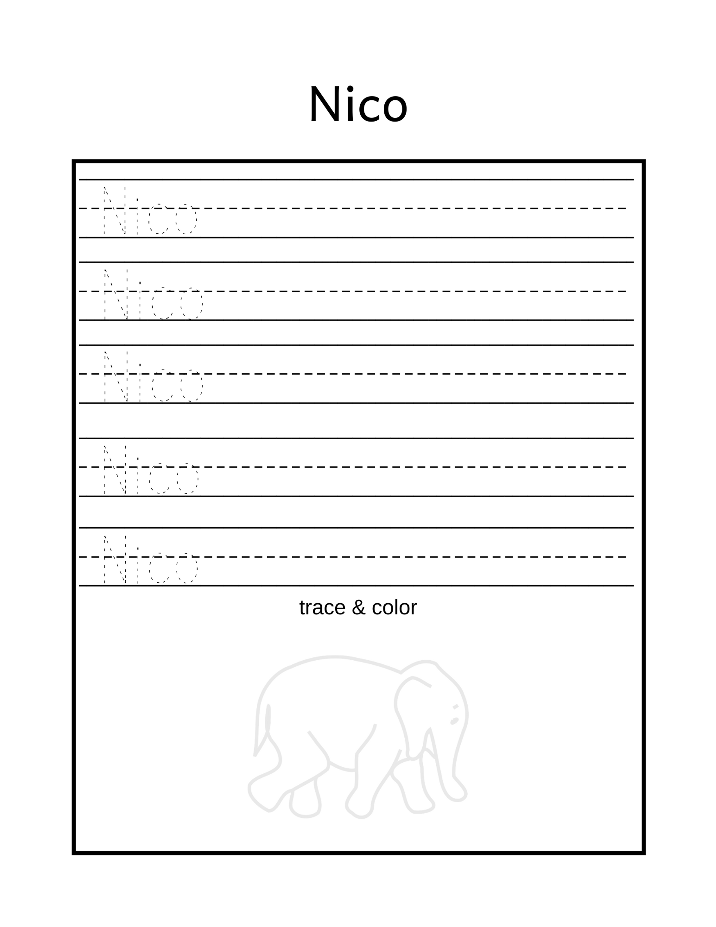 Free Traceable Boy N Names / LifeandHomeschooling