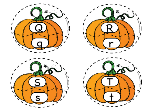 Fall Alphabet Matching | lifeandhomeschooling
