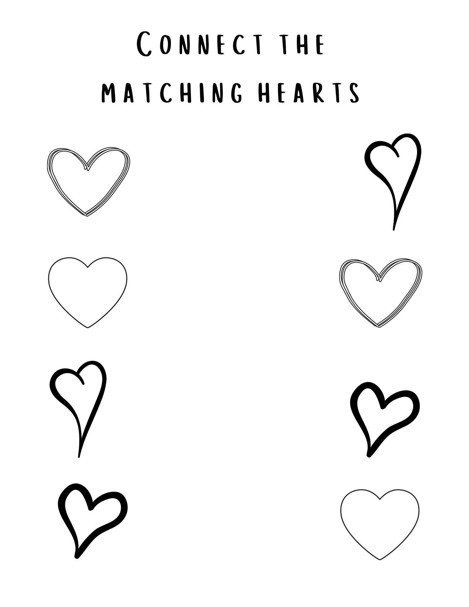 Free Preschool Valentine's Day Printable Activity
