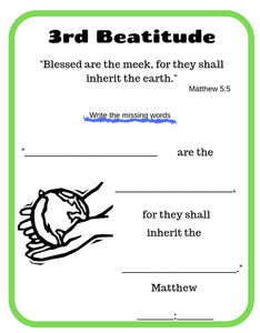 Free Sunday School Printable Activity / Life and Homeschooling
