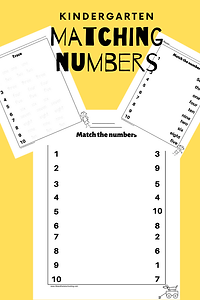 FREE Matching Numbers Printable / Life and Homeschooling