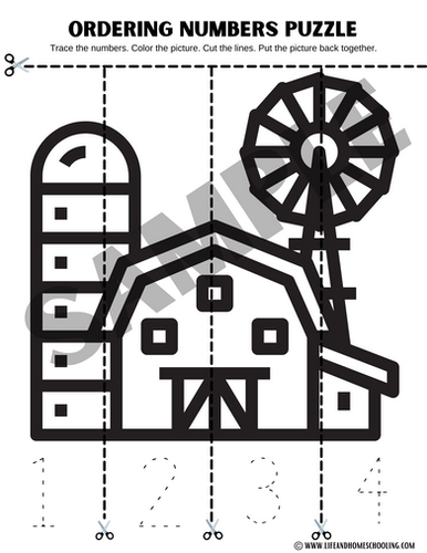 Ordering Numbers Printable Worksheet | lifeandhomeschooling