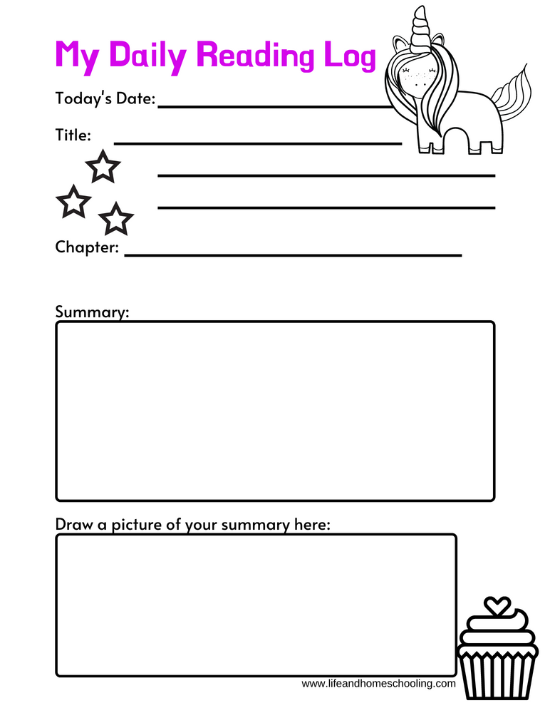 FREE DAILY READING LOGS FOR KIDS