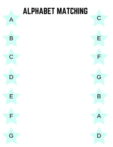 Alphabet Matching Printable Activity | lifeandhomeschooling