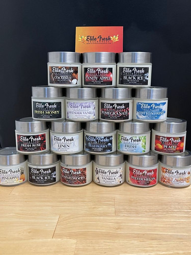 Elite Fresh 3oz Clean Scented Soy Wick Candles | elitefresh