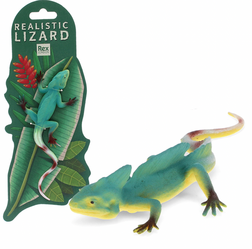 Realistic double crown lizard toy | Penelope Primrose