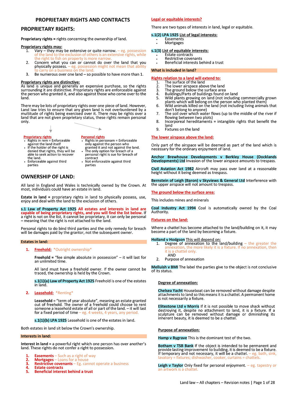 LPC Notes | SQE Notes | Law Tutoring | Brigitte's Notes