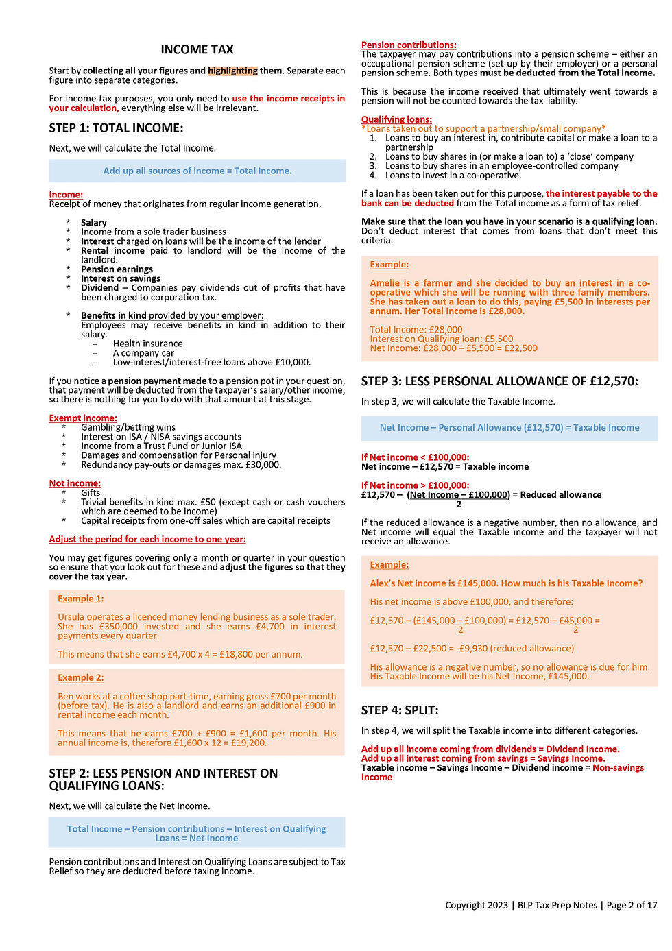 LPC Notes | SQE Notes | Law Tutoring | Brigitte's Notes