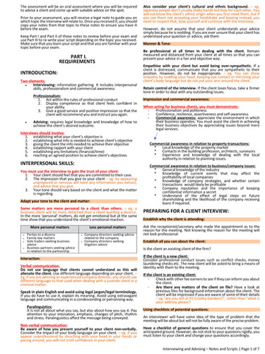 LPC Interviewing and Advising Revision notes 2022 | From £6.29 ...