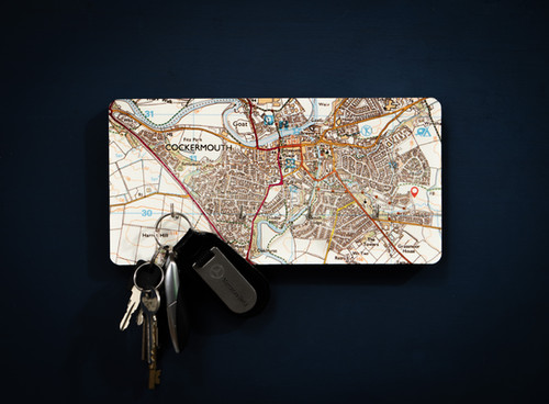 Personalised OS Map Family Key Holder | Go Your Own Way