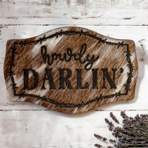 "Howdy Darlin'" Engraved Heat Activated Hat Patches(set of 5 ...