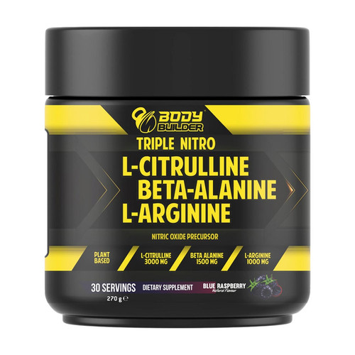 Body Builder L-Citrulline Beta Alanine Triple Nitro L-Arginine 270g 30 ...