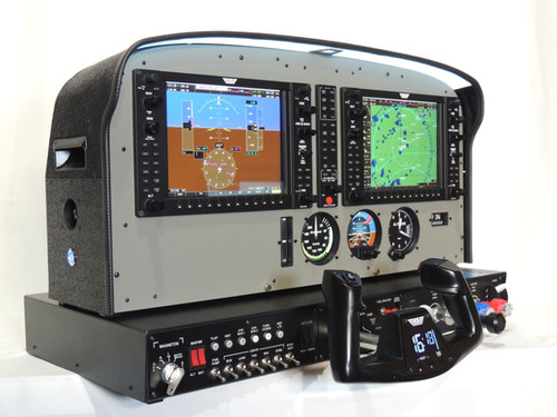 FSW Convertible Desktop system Full glass Garmin-style G1000 with ...