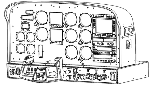 FSW Convertible Desktop system Hybrid Garmin-style Dual G5s and GNS530 ...