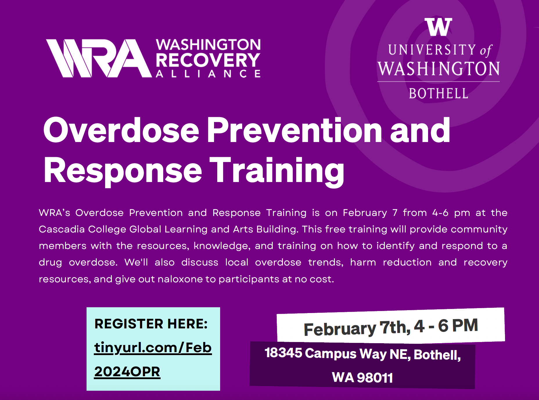 WRA Overdose Prevention and Response Training | WRA