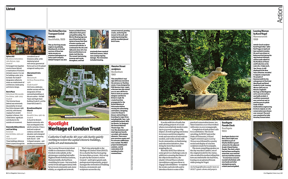 HOLT in C20 Magazine