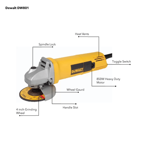 Dewalt Angle Grinder DW801 100mm | Rajesh Metals