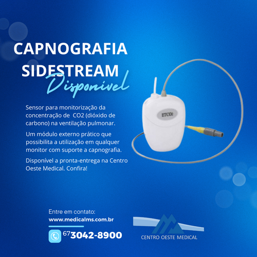 Capnografia Sidestream Módulo Externo | Centro Oeste Medical