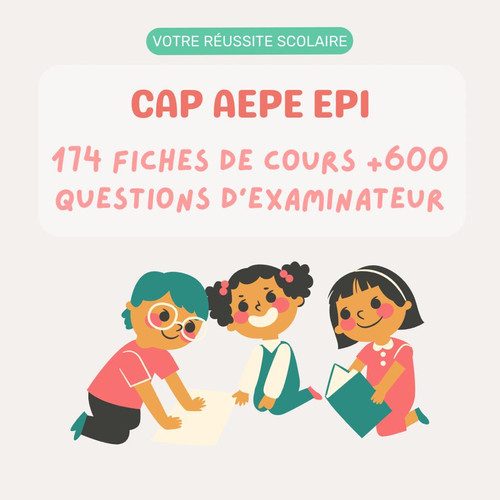 CAP AEPE EP1 174 Fiches COURS | V. Réussite Scolaire