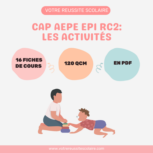 FICHES COURS + QCM : RC1-RC2 les Activités CAP AEPE EP1 | V. Réussite ...