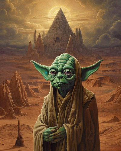 Yoda Infront Of Pyramid | Picture World