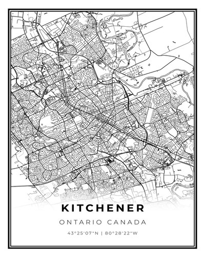 Kitchener Map | Picture World