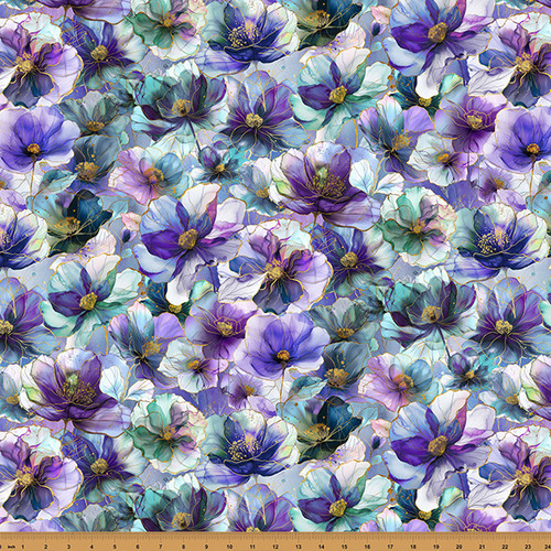 Hoffman Fabrics - Flourish - X5625-91-Amethyst | On The Bias Designs