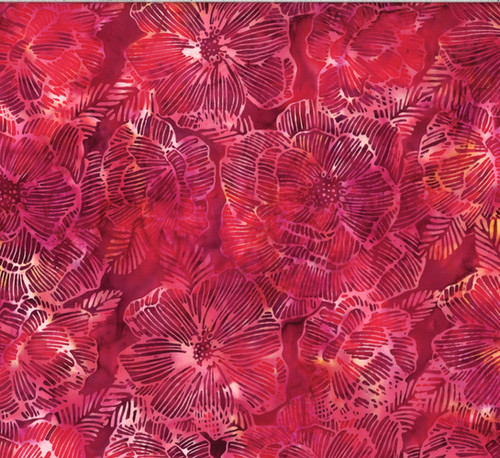 Hoffman Fabrics - Bali Batik - Ruby Red - X2621-231-Garnet | On The ...