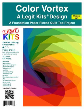 Color Vortex Quilt Pattern - Legit Kits | On The Bias Designs
