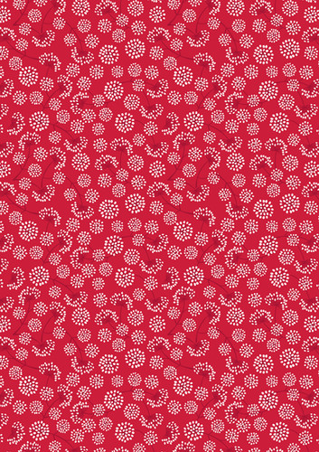 1 Yard Pre-cut - Winter Botanical - Red Seed Heads with Pearl | On The ...