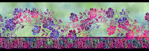In The Beginning - Impressions - Border Magenta 10JYS-2 | On The Bias ...
